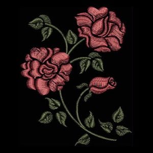 FEBRUARY roses free embroidery design – Kreations by Kara Embroidery ...