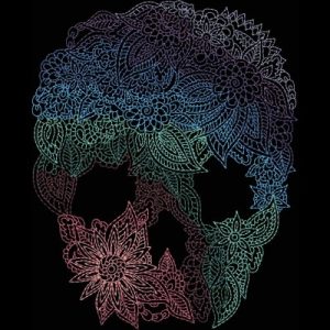 AHE Henna Skull Machine Embroidery Designs Kreations by Kara Embroidery ...