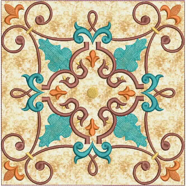 Moroccan Tile Quilt – Kreations by Kara Embroidery Designs